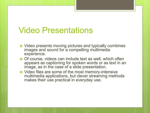 Different formats of video | PPTX