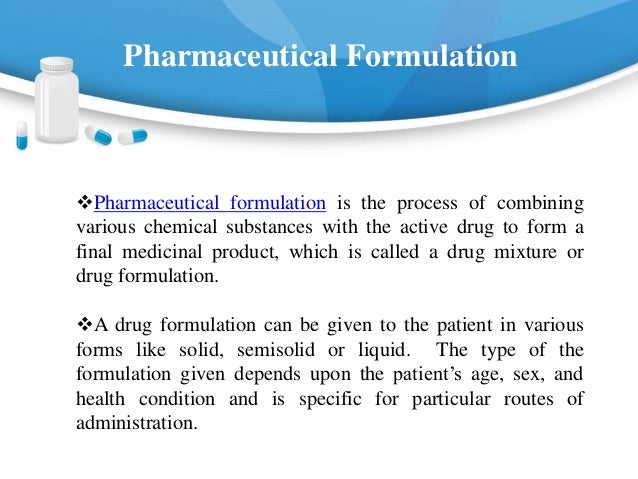 Different Forms of Drug Formulation