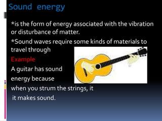 Different forms of energy | PPTX