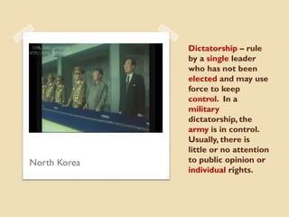 Different forms of government | PPTX