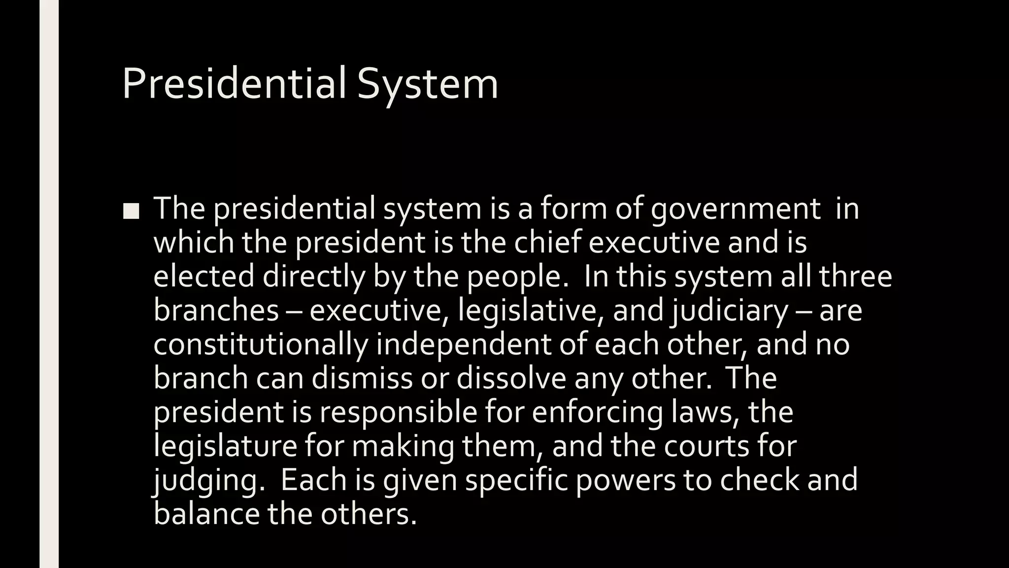 Different forms of government | PPTX