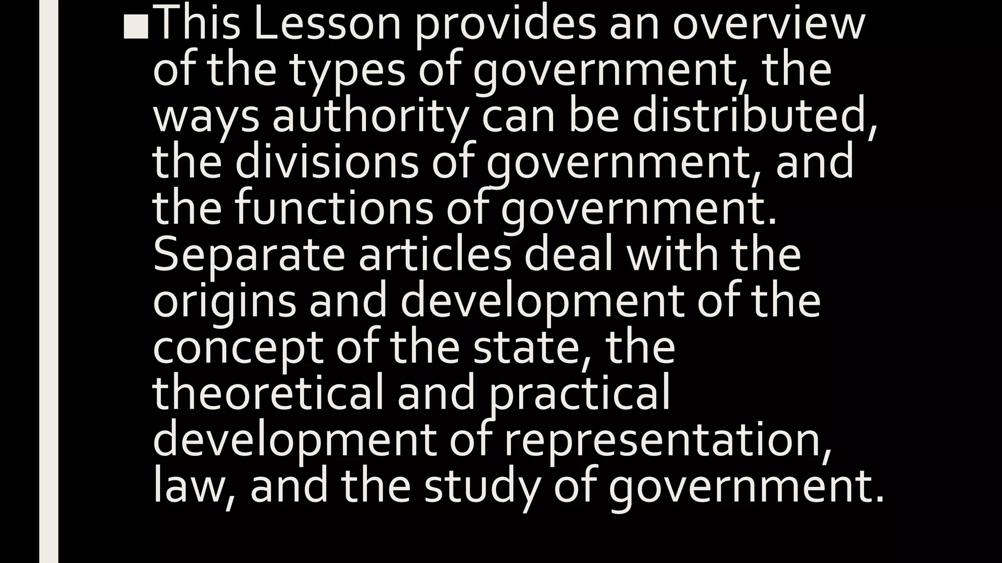 Different forms of government | PPTX