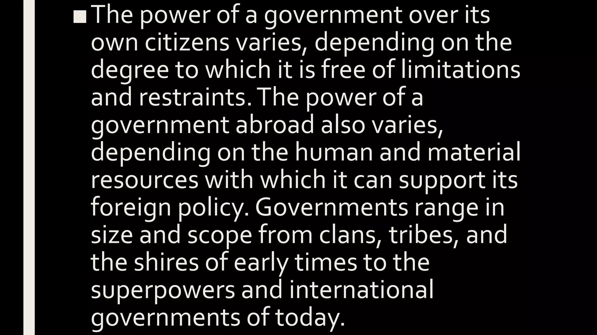 Different forms of government | PPTX