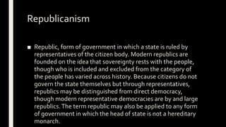 Different forms of government | PPTX