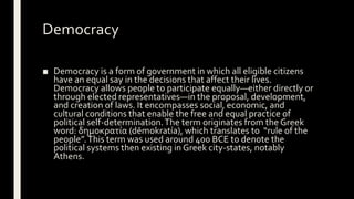 Different forms of government | PPTX