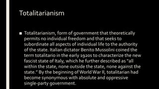 Different forms of government | PPTX