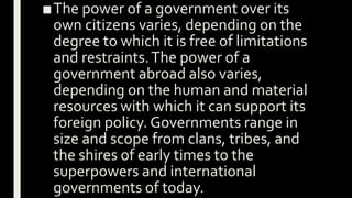 Different forms of government | PPTX