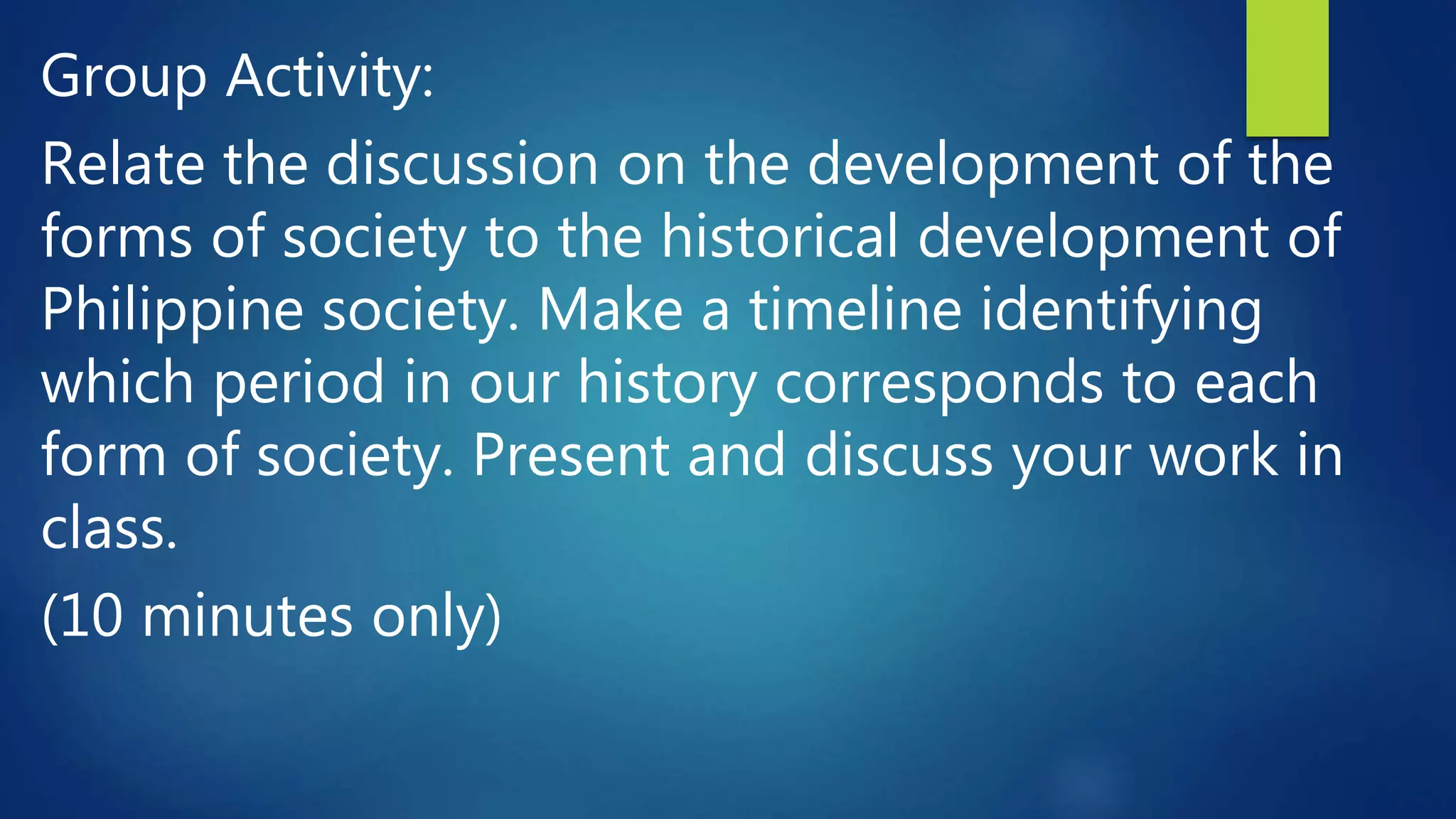 Different Forms of Society | PPTX
