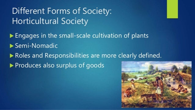 Different Forms of Society