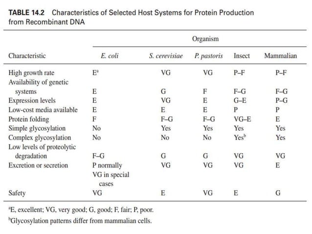 Different host vector systems for recombinant cell cultivation By D ...