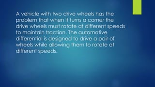 Axle Differential | PPT