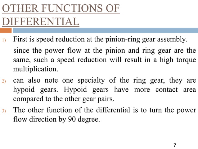 Automobile Differential System | PPTX | Off-Road Vehicles | Auto Body ...