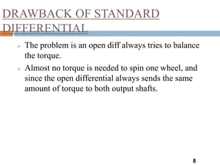 Automobile Differential System | PPTX