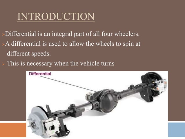 Automobile Differential System | PPTX | Off-Road Vehicles | Auto Body ...