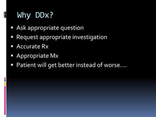 Differential Diagnosis | PPTX