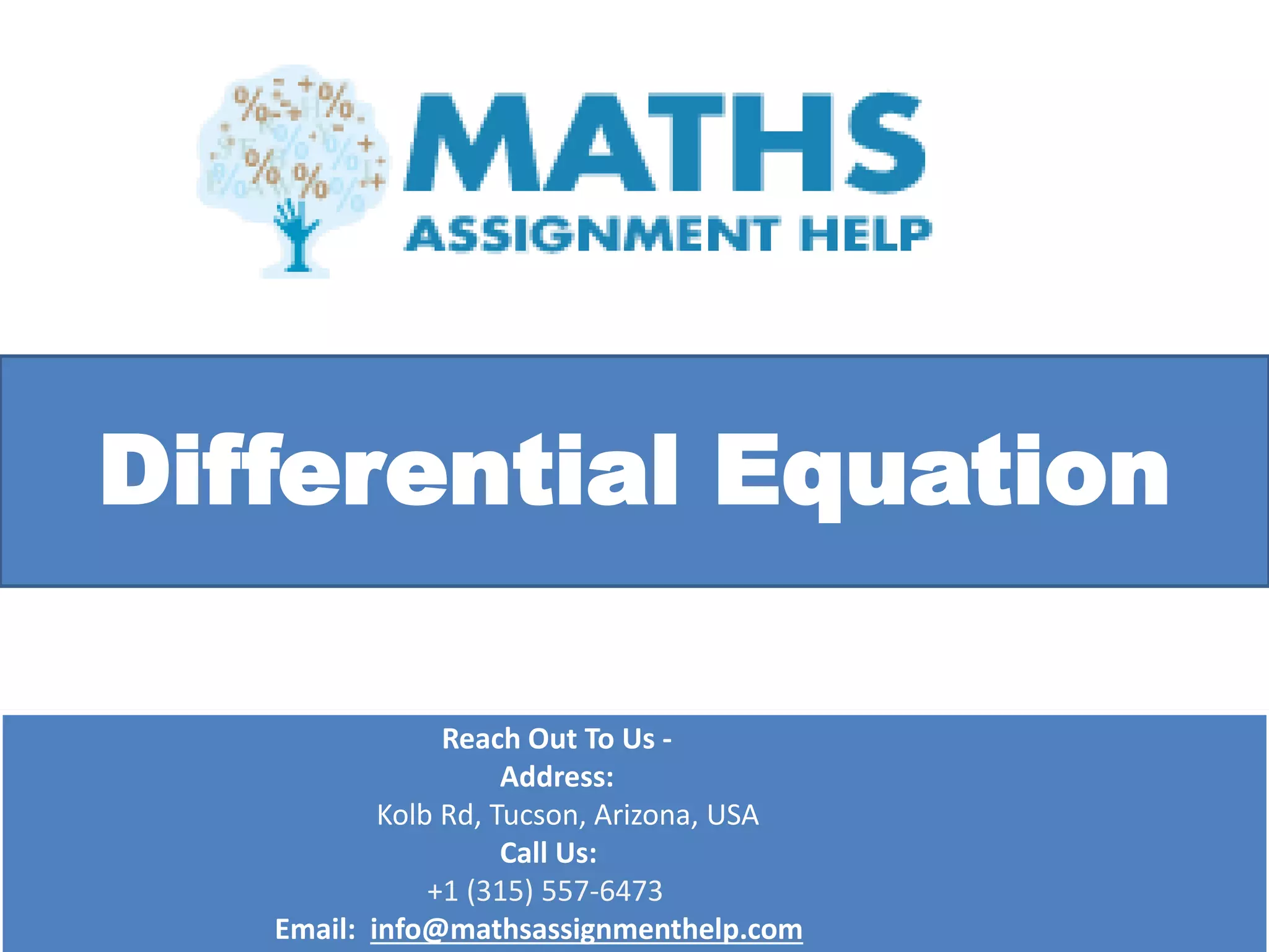 Maths Assignment help | PPT