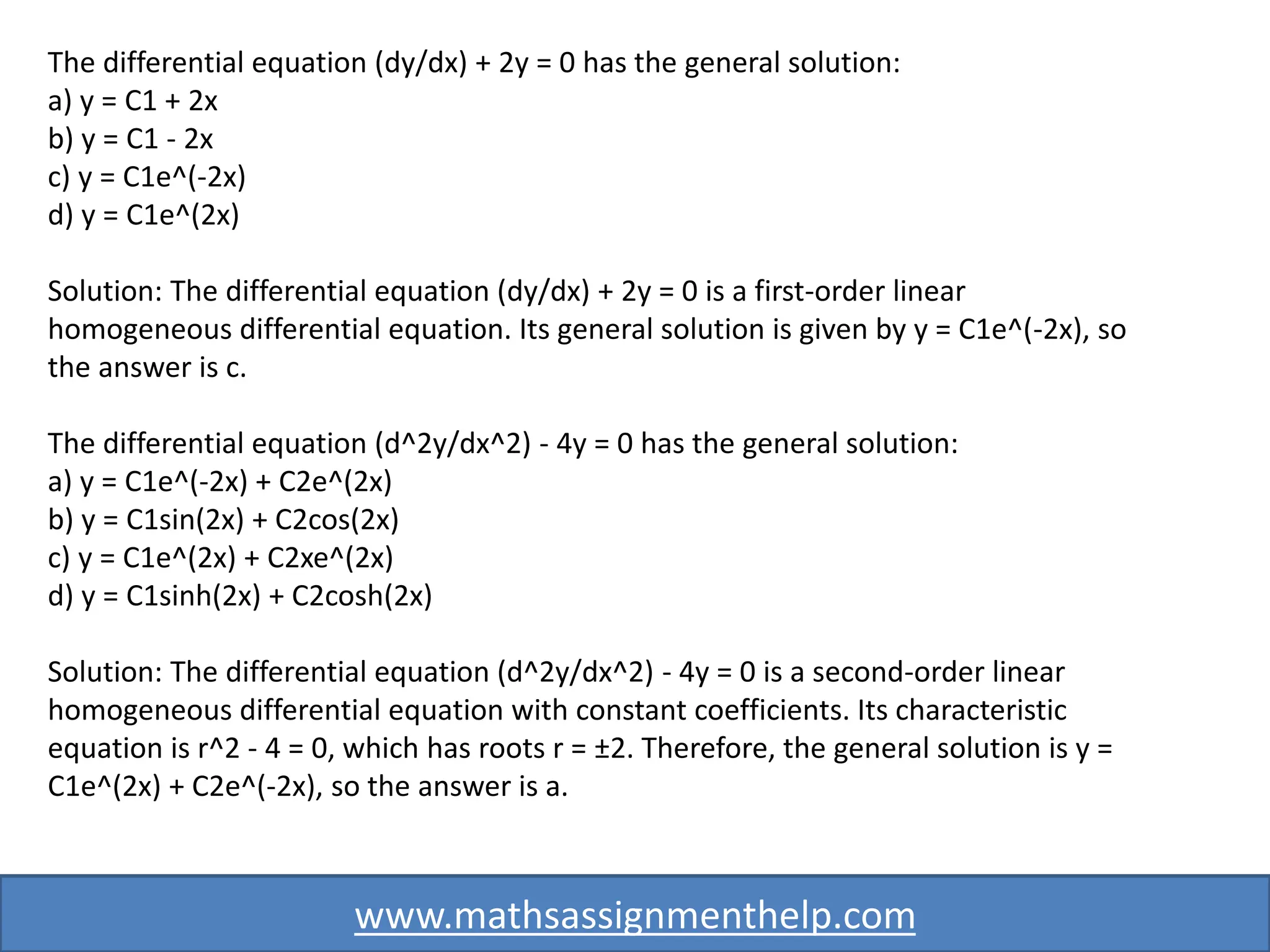 Maths Assignment help | PPT