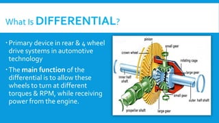 Differential Gear train | PPTX