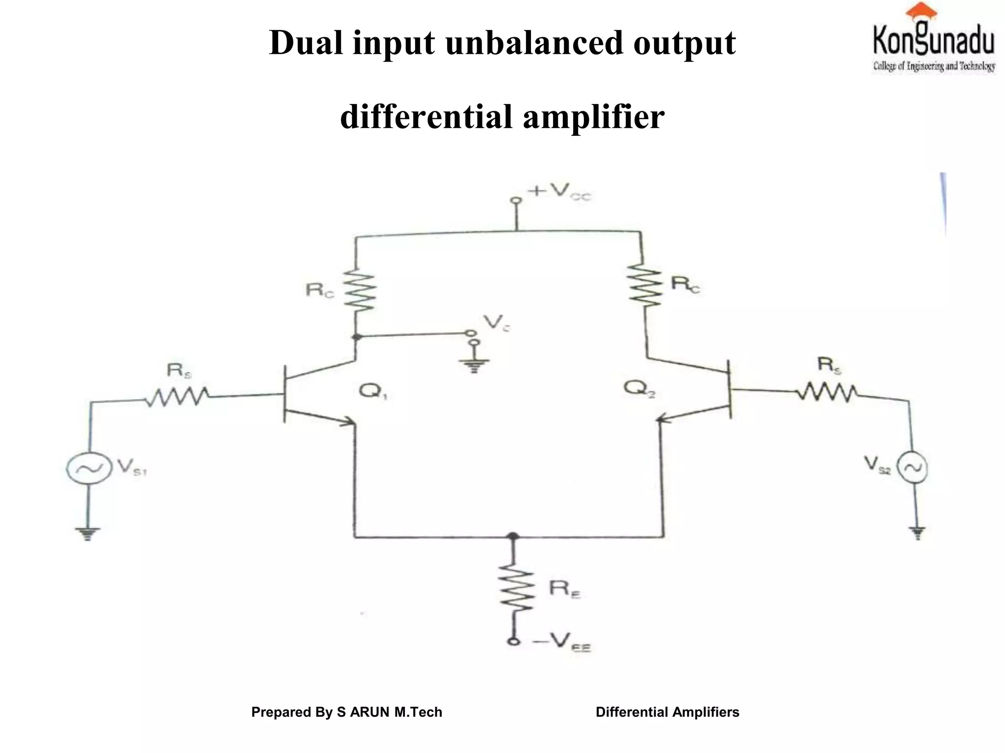 Differential amplifier | PPTX