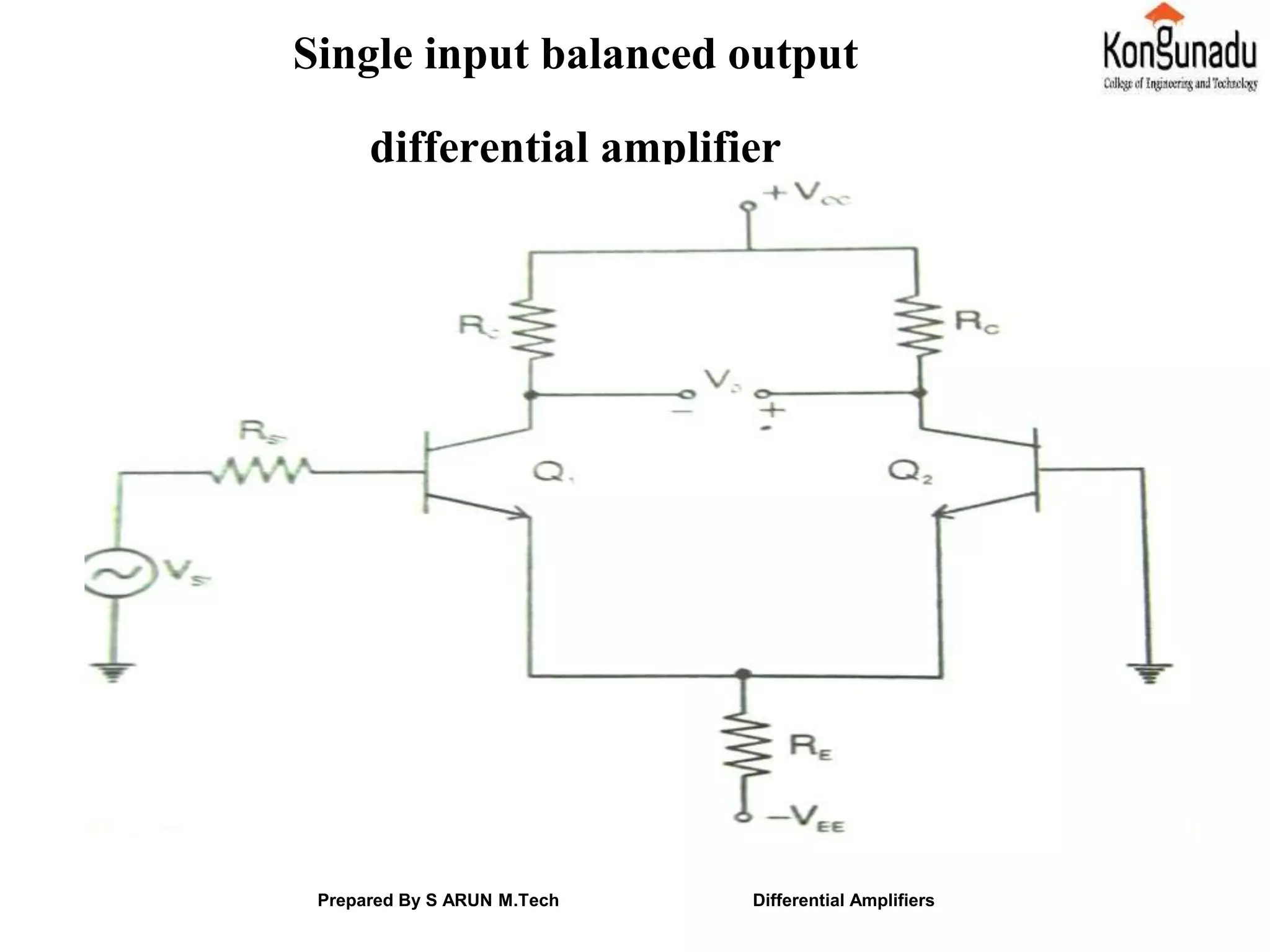 Differential amplifier | PPTX