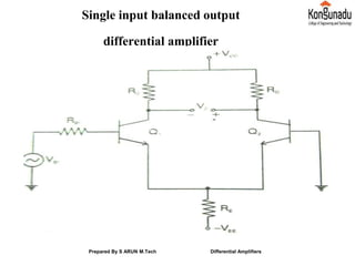 Differential amplifier | PPTX