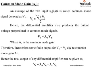 Differential amplifier | PPTX