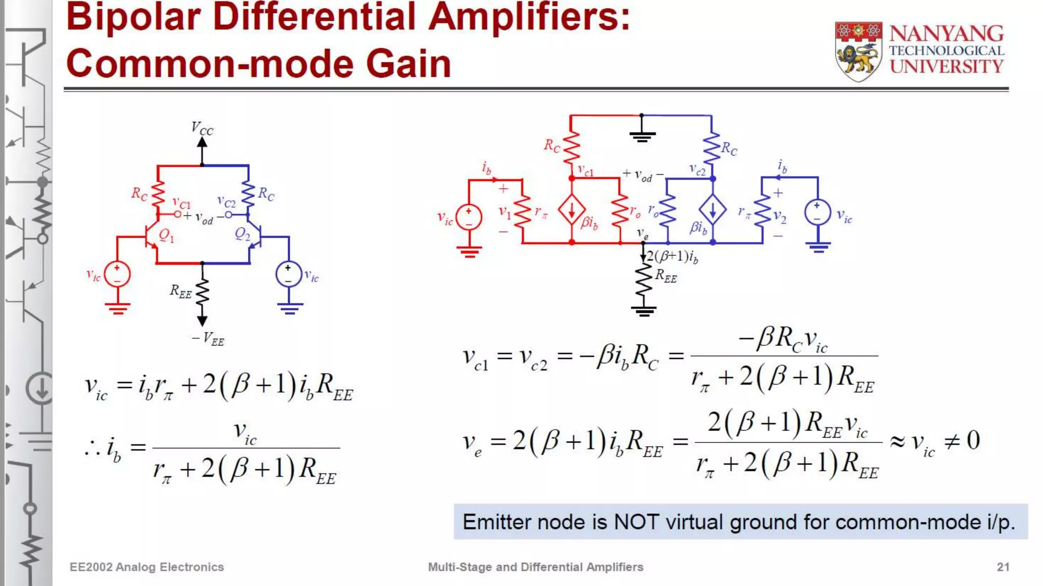 Differential amplifiers (content) | PPTX