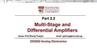 Differential amplifiers (content) | PPTX