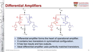 Differential amplifiers (content) | PPTX