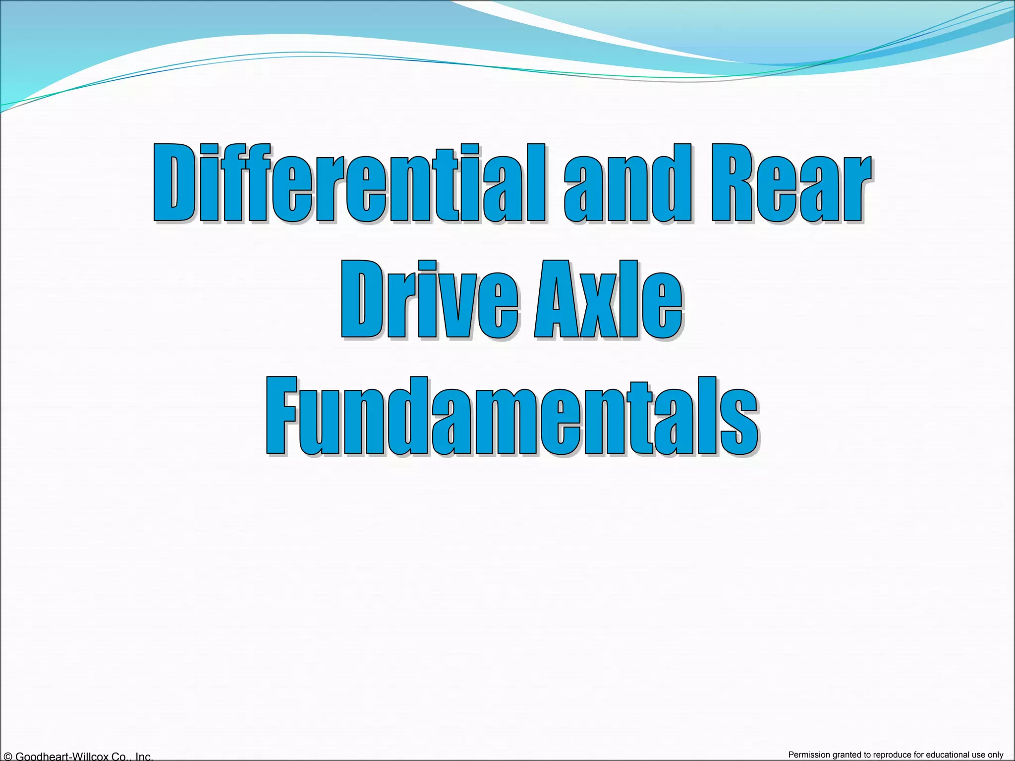Differential and rear axle.ppt