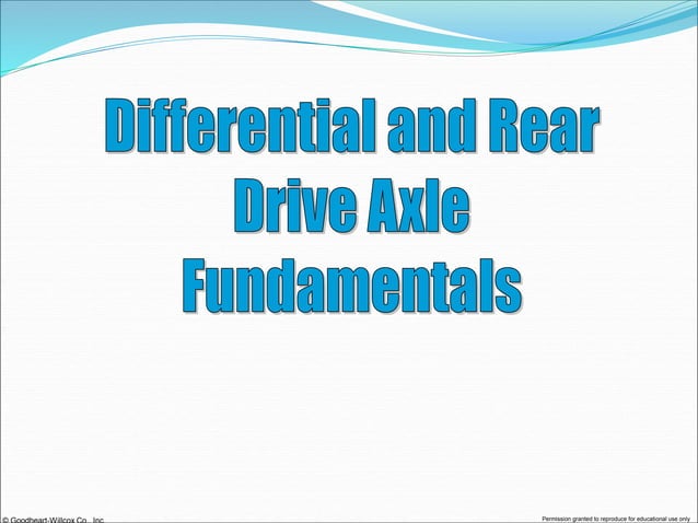 Differential and rear axle.ppt