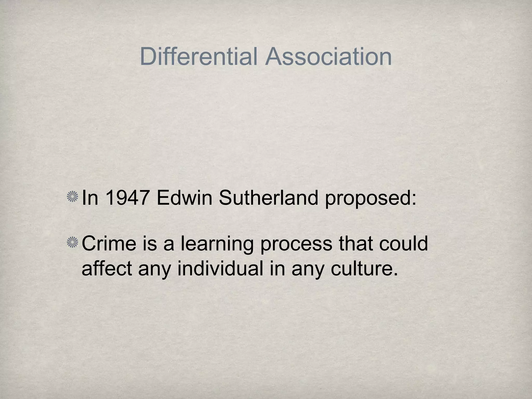 Differential association theory brian cunningham | PPT