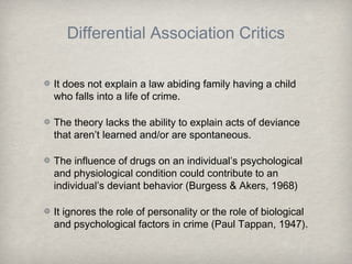 Differential association theory brian cunningham | PPT