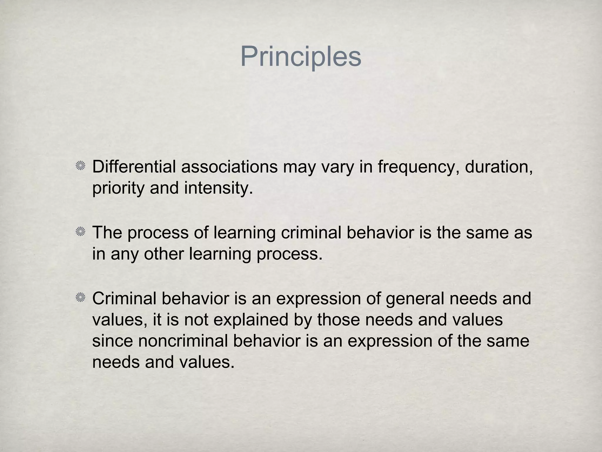 Differential Association Theory- Cunningham | PPT