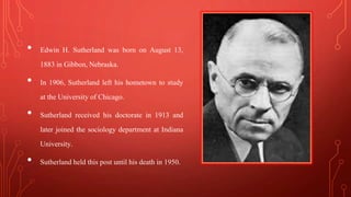 Differential Association Theory- Takina Morris | PPTX