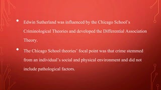 Differential Association Theory- Takina Morris | PPTX