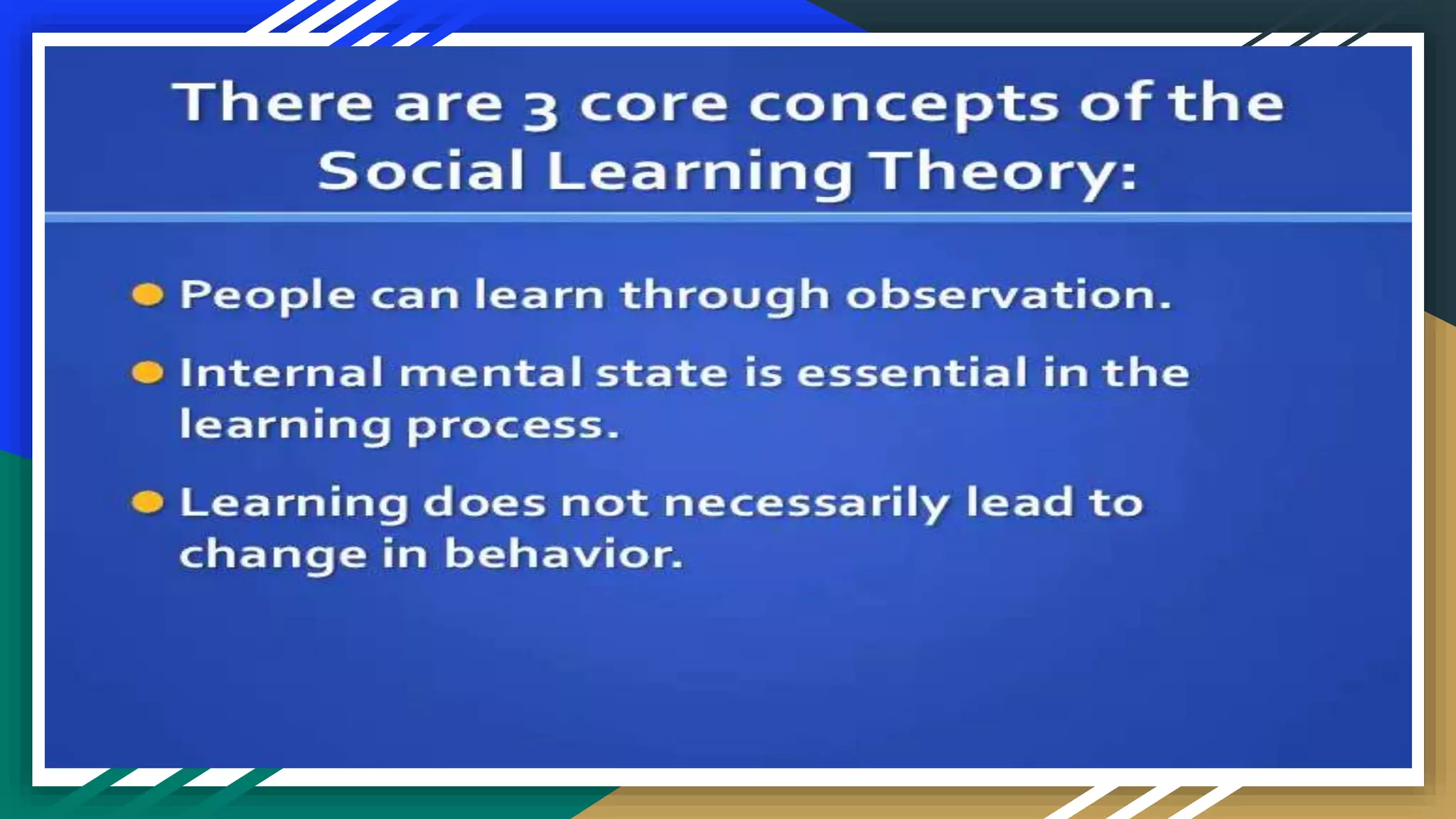 “Differential association theory is a part of social learning theory ...