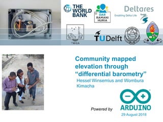 FOSS4G 2018 - Differential barometry | PPTX