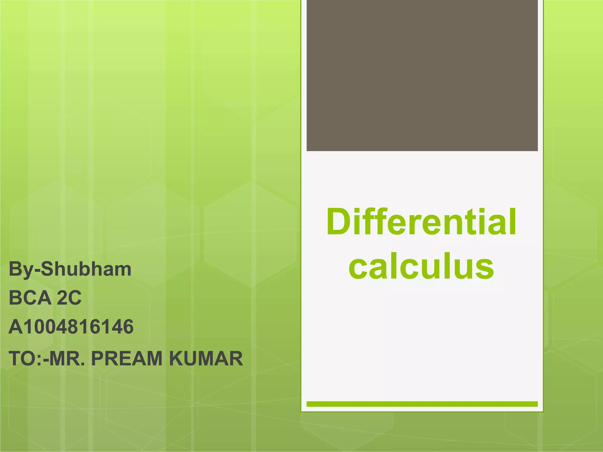 calculas | PPTX