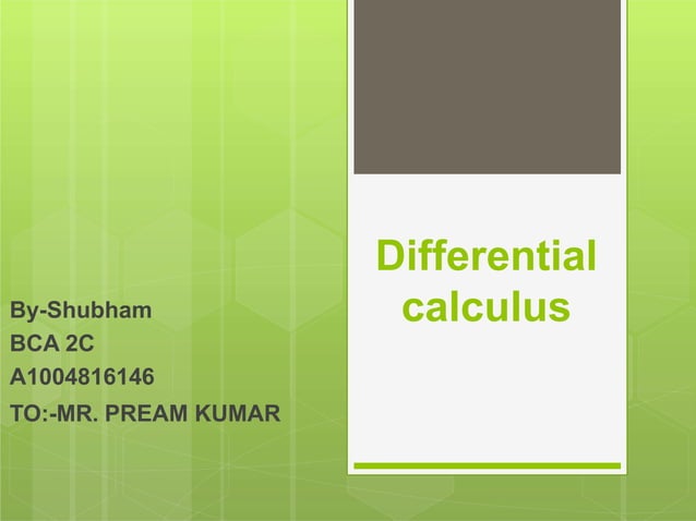 calculas | PPTX