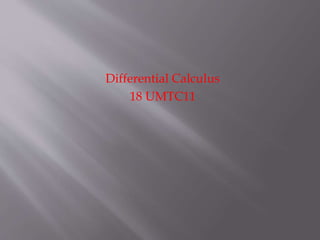 Differential Calculus | PPTX