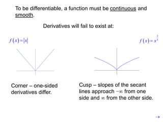 differential calculus 1.ppt, a procedure for finding the exact ...