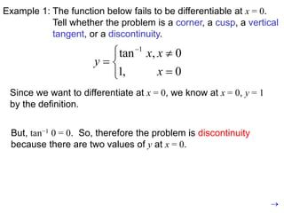 differential calculus 1.ppt, a procedure for finding the exact derivative directly from the for ...
