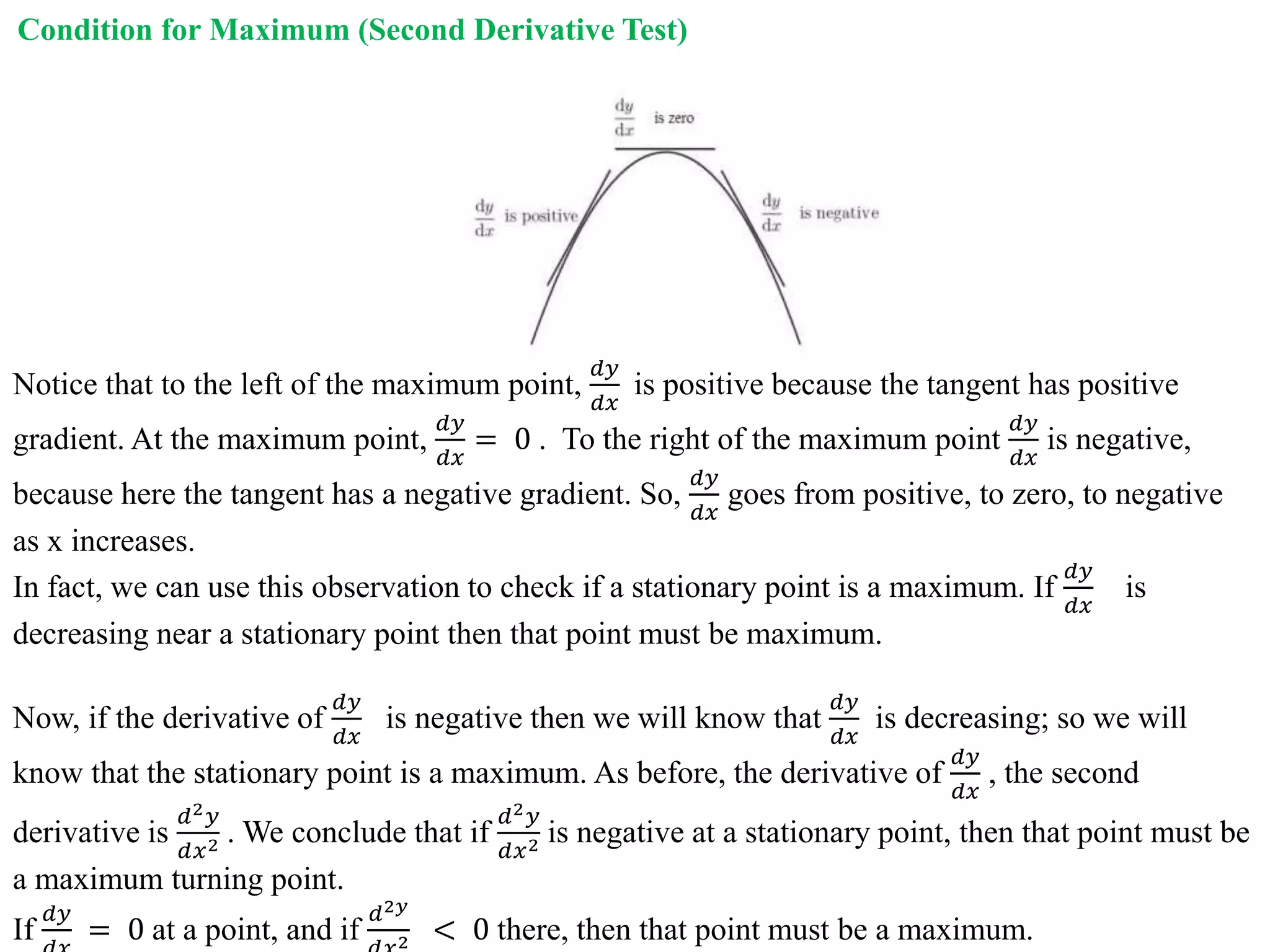 Differential calculus maxima minima | PPT