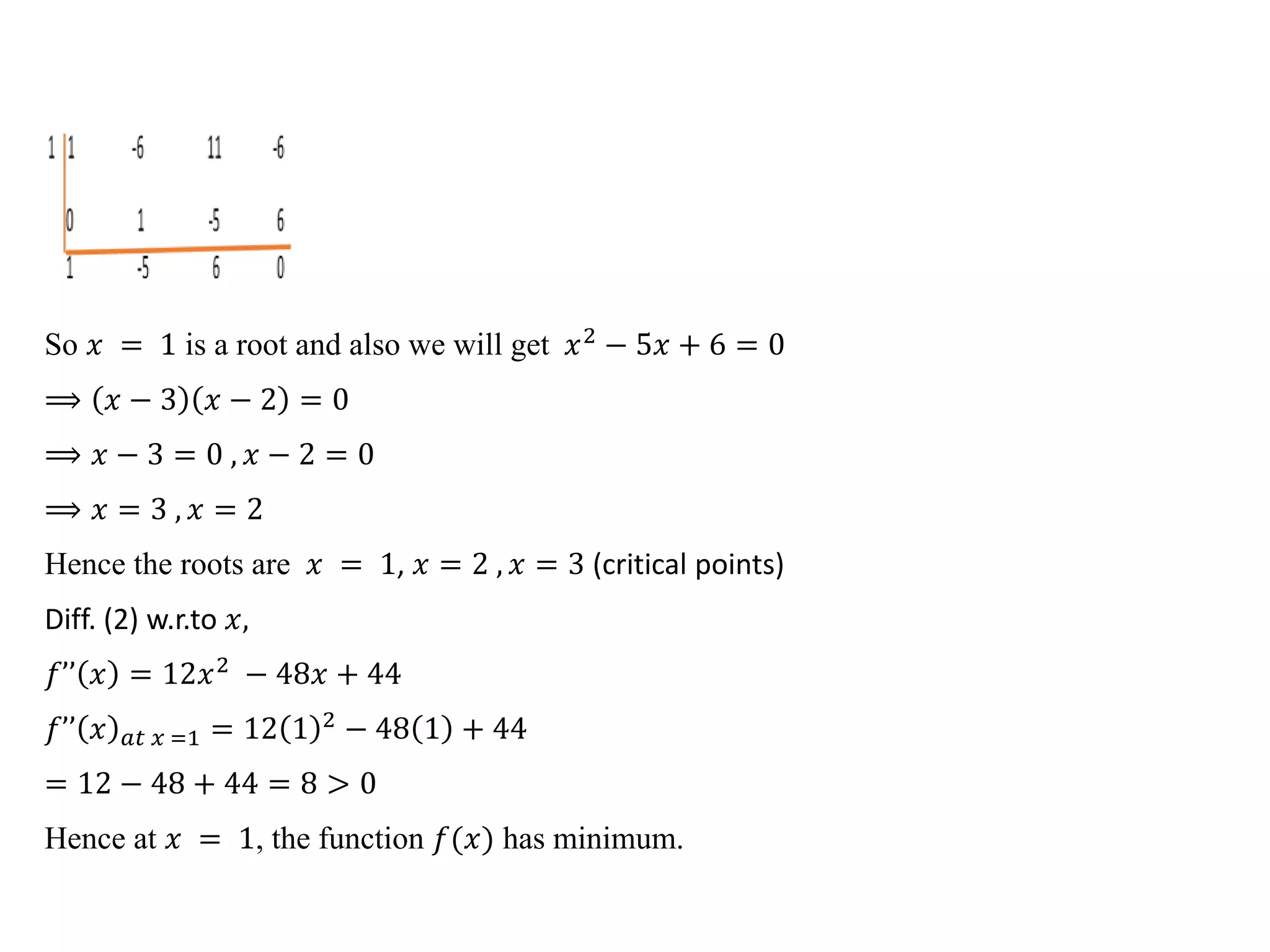 Differential calculus maxima minima | PPTX