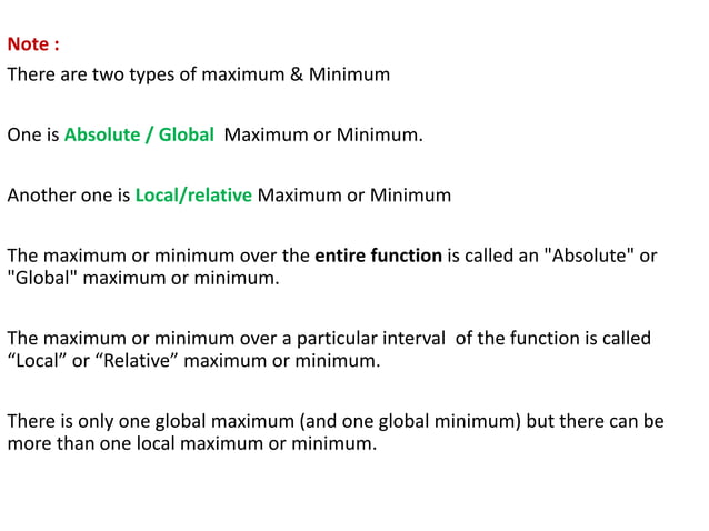 Differential calculus maxima minima | PPT