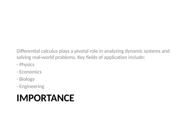Differential Calculus Presmentation Pptx