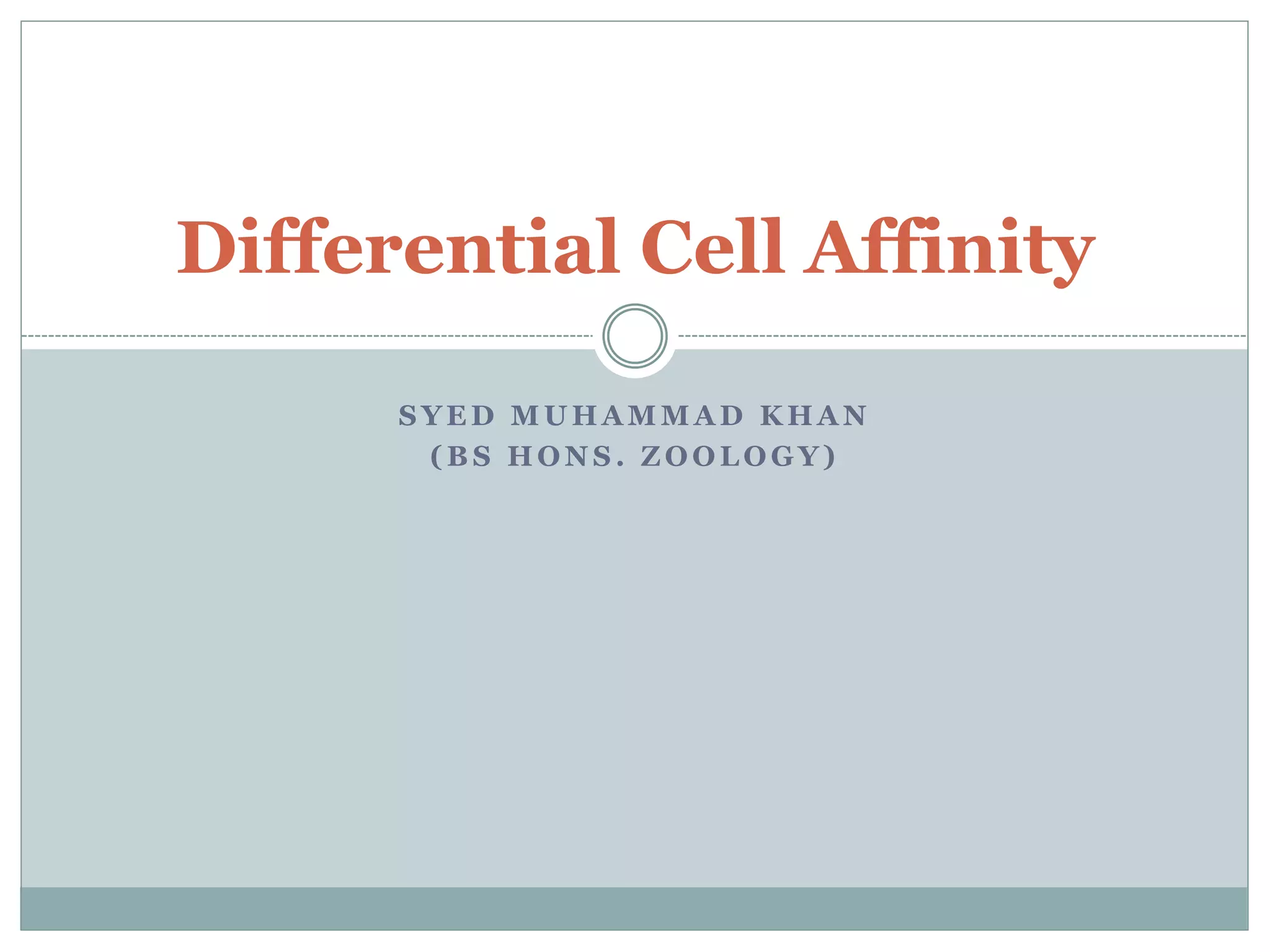 Differential Cell Affinity | PDF