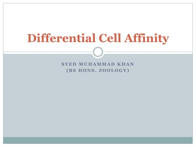 Differential Cell Affinity | PDF