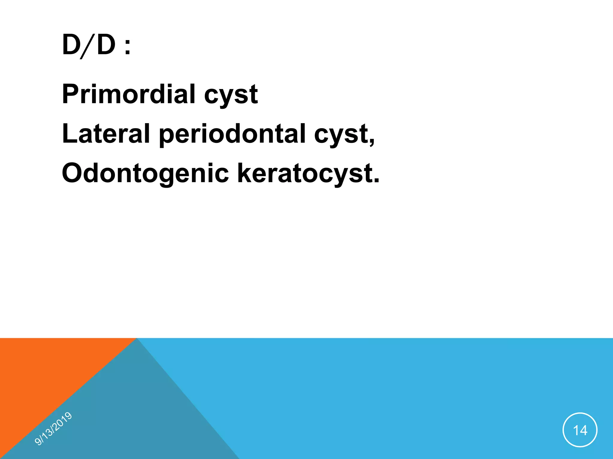 Differential diagnoses and management of mandibular radiolucent lesions ...
